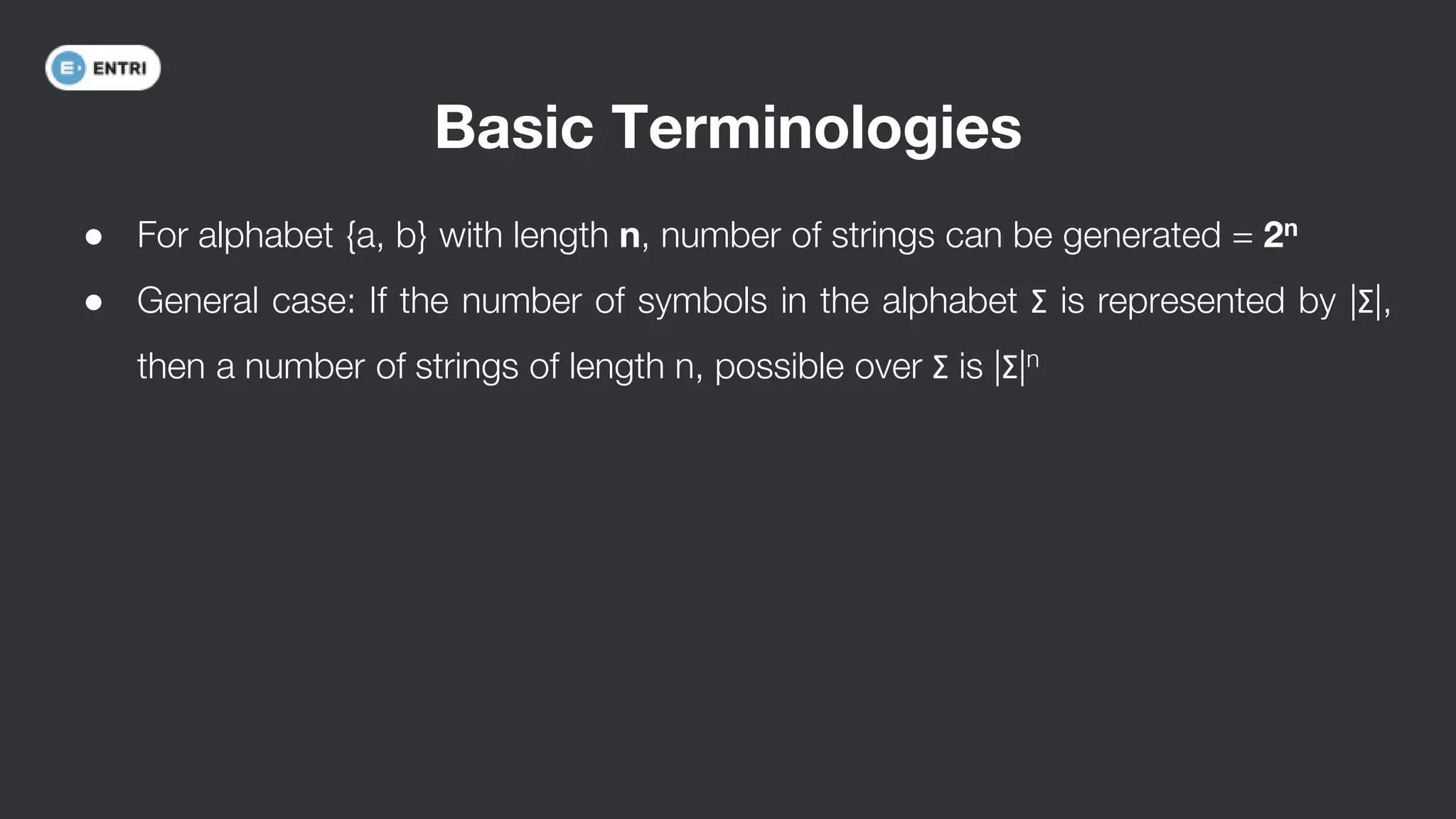 Theory Of Computation Notes Introduction And Mcq Points Ppt