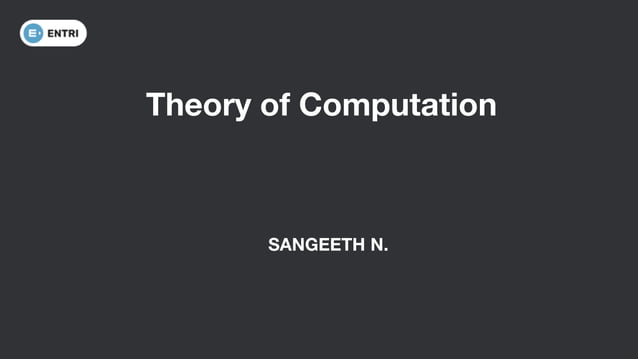 theory of computation notes. introduction and mcq points | PPT