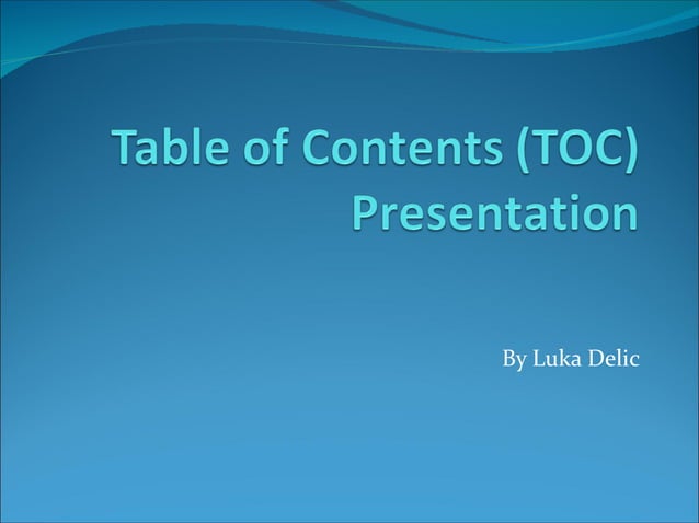 Toc | PPT