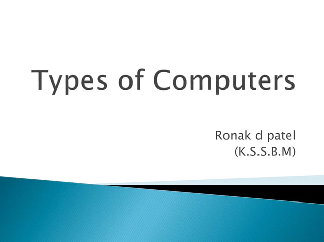 Types Of Computer Pptx Computing Technology And Computing