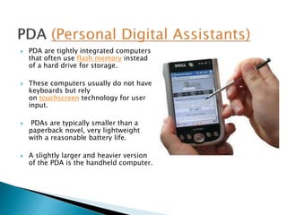 Types of computer | PPTX | Computing | Technology & Computing