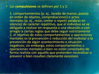TRASTORNO OBSESIVO COMPULSIVO | PPTX