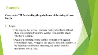 Turing machine-TOC | PPTX