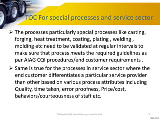 Toc | PPTX | Manufacturing Industry | Industries