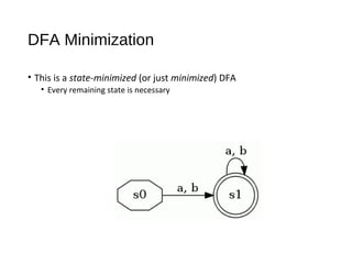 Minimization of DFA | PPT