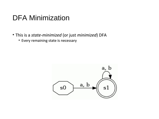Minimization of DFA | PPT