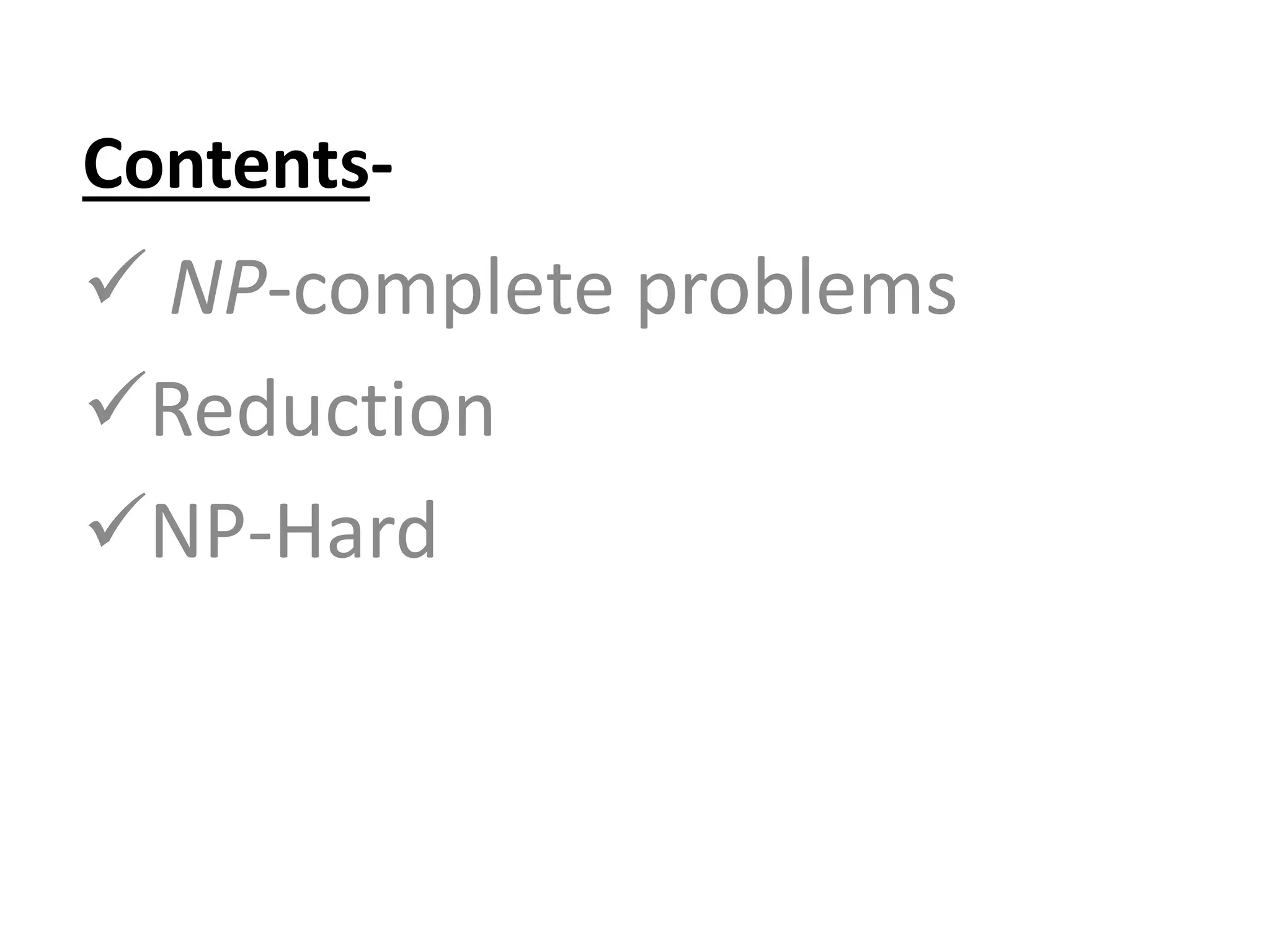 NP Complete Problems | PPTX