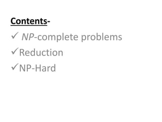 NP Complete Problems | PPTX