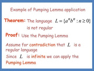 Pumming Lemma | PPTX