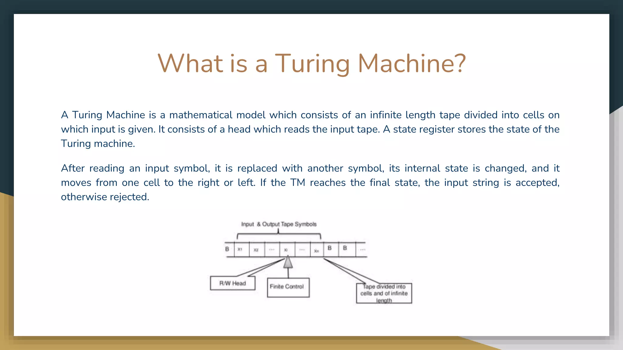 Turing machine and Halting Introduction | PPTX
