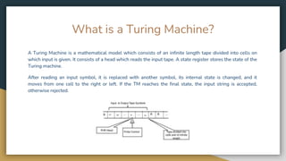 Turing machine and Halting Introduction | PPTX