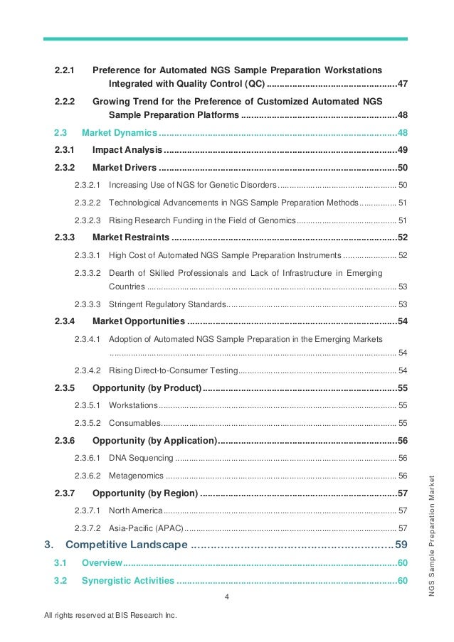 NGS Sample Preparation Market | PDF