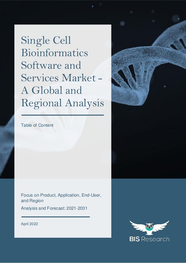 Single Cell Bioinformatics Software and Services Market | PDF