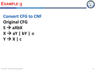 Theory of computation Lecture Slide(Chomsky Normal Form).pptx