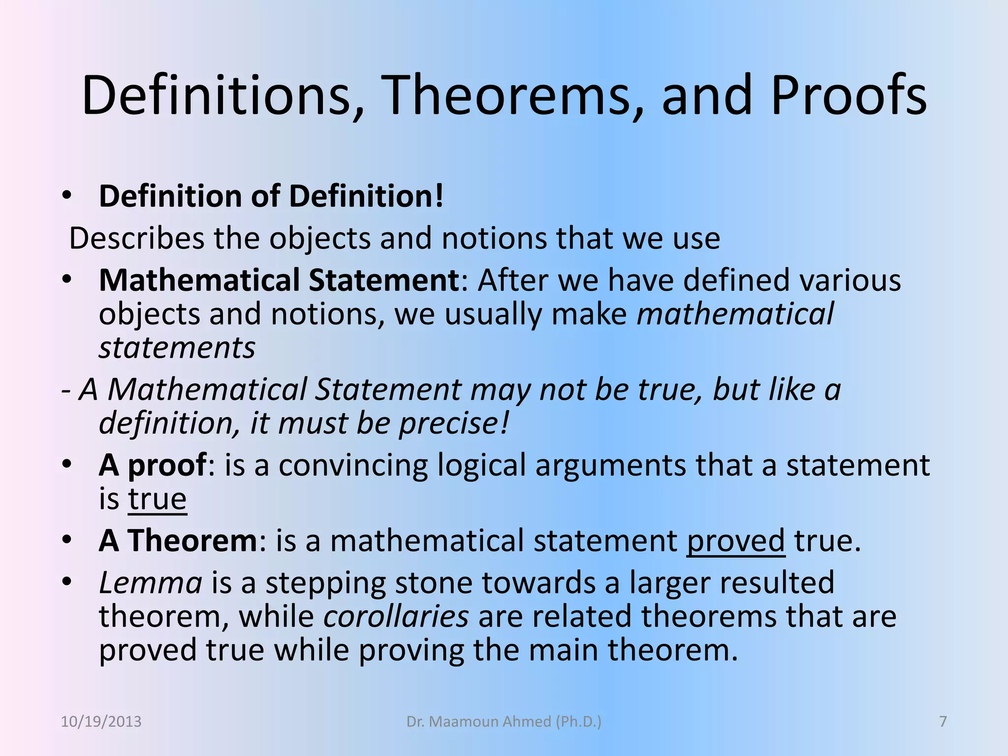Theory of Computation - Strings and Languages and Proofs (Lecture 2) | PPTX