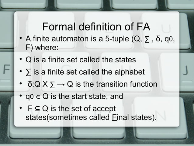 Theory of Computation - Lecture 3 | PPT