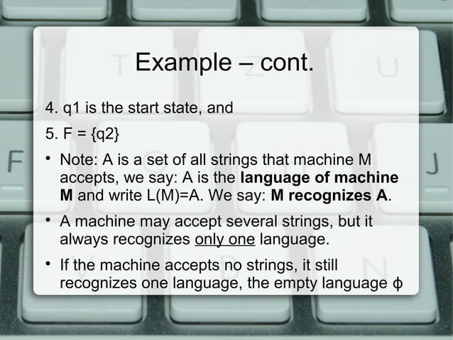 Theory of Computation - Lecture 3 | PPT