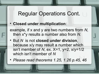 Theory of Computation - Lectures 4 and 5 | PPT