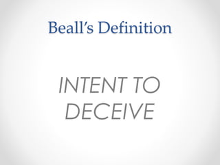 To Catch a Predator: How to Recognize Predatory Journals and ...