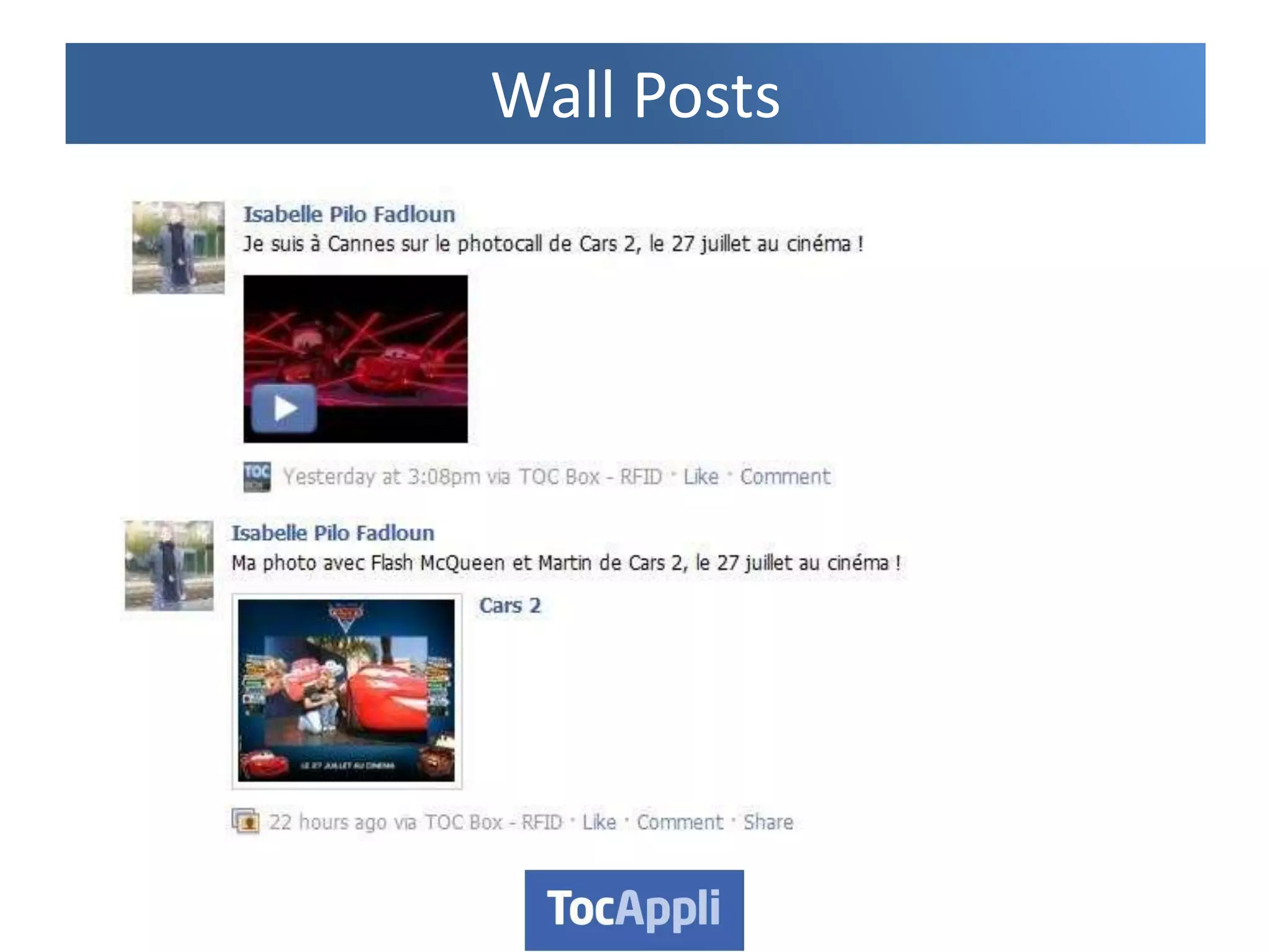 Toc box & disney cars2 à cannes | PPTX