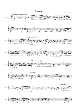 Toccata for solo horn | PDF