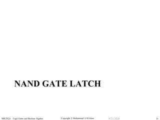 Tocci ch 3 5 boolean algebra, logic gates, combinational circuits, f fs ...