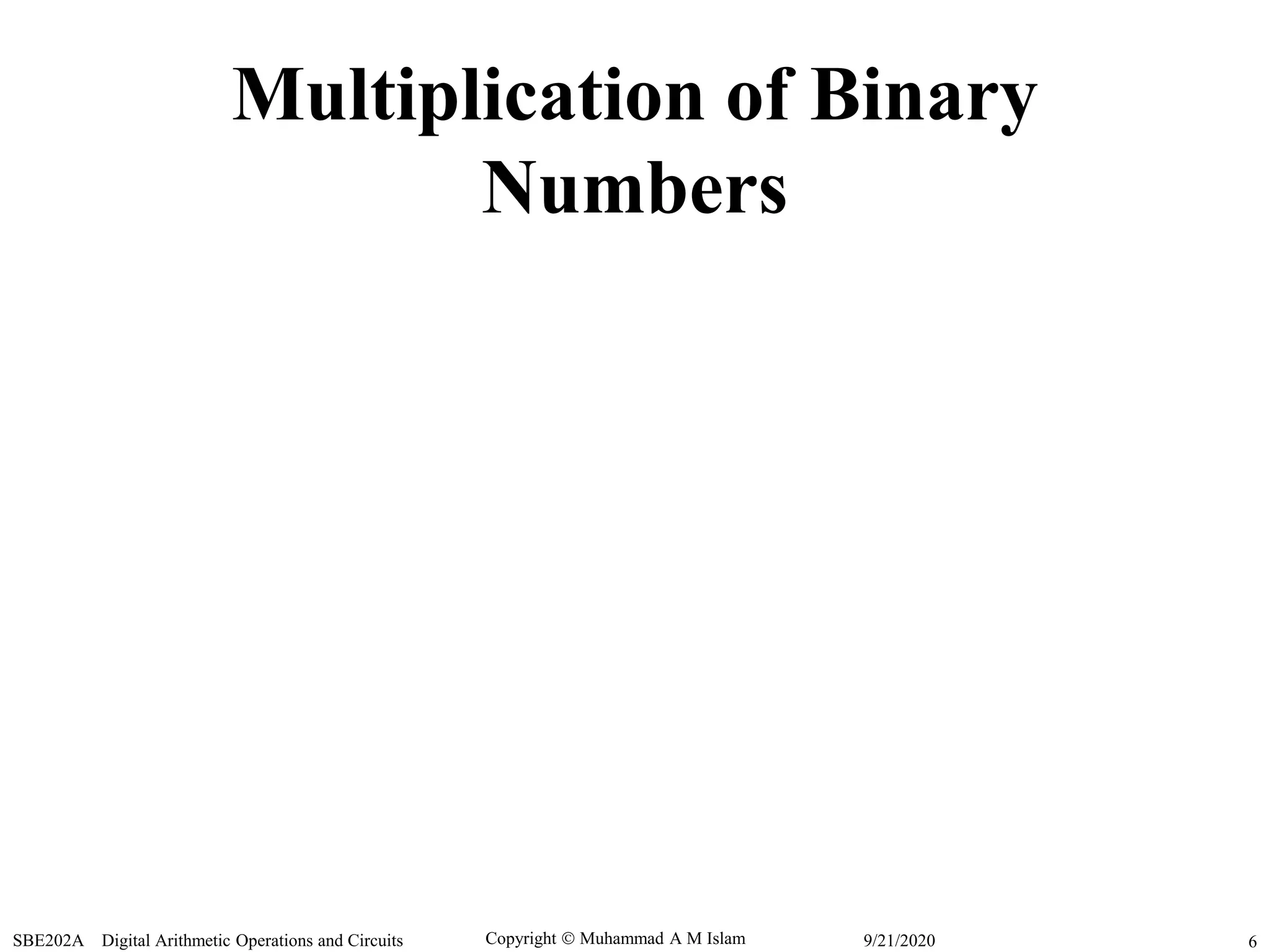 Tocci Ch 6 Digital Arithmetic Operations And Circuits Ppt