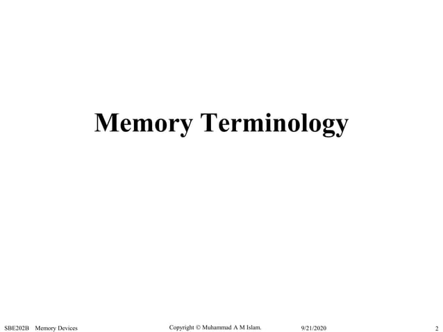 Tocci chapter 12 memory devices | PPSX | Operating Systems | Computer Software and Applications
