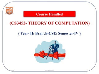 TOC CLASS ORIENTATION V1 theory of computation ppt orientation | PPTX