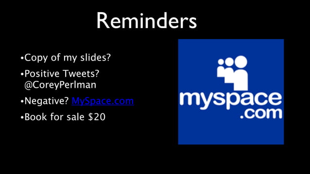 TOC Social Media Presentation - Corey Perlman | PDF | Marketing and ...