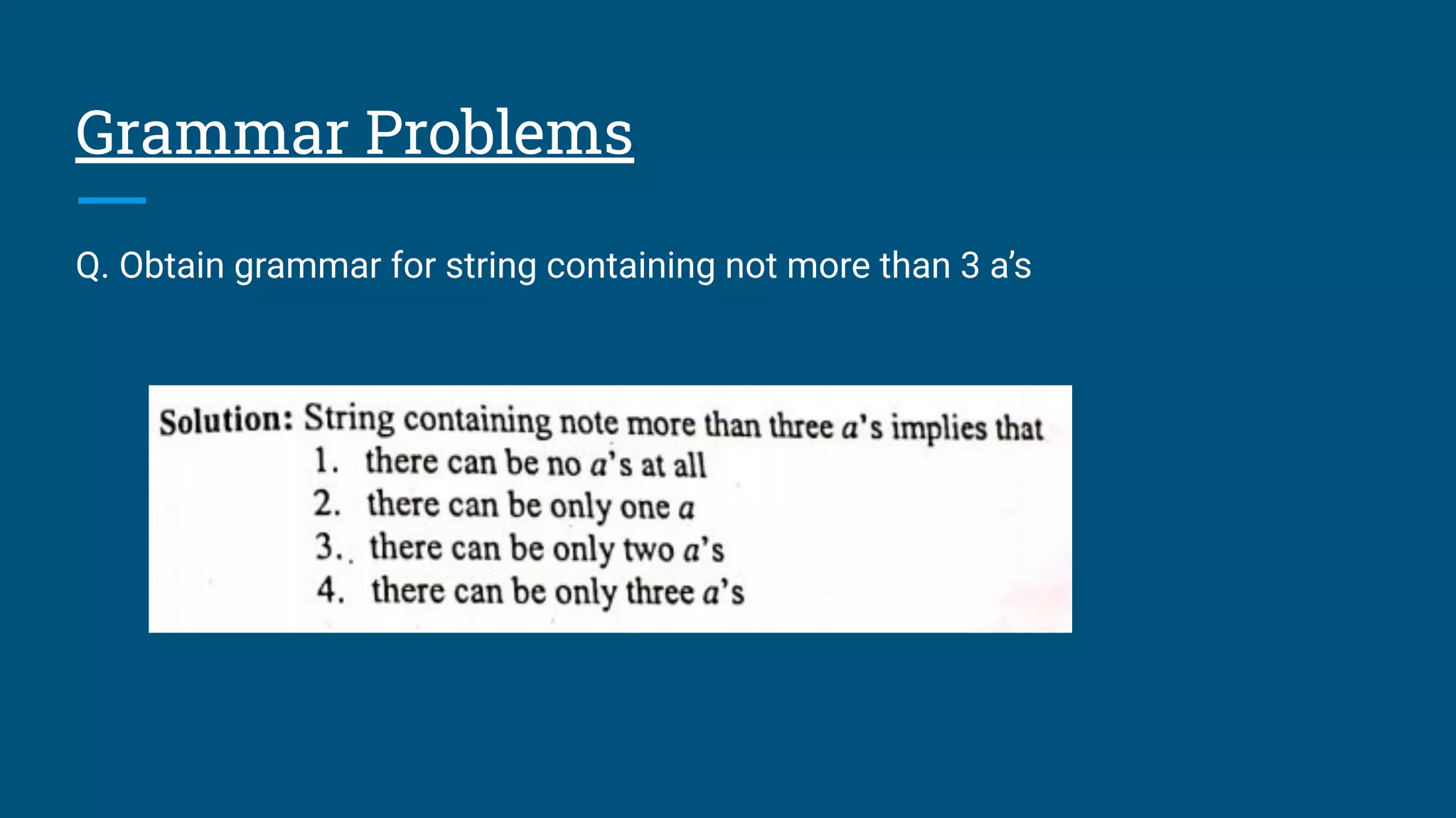 Theory Of Computation Grammar Concepts And Problems Pdf Programming Languages Computing