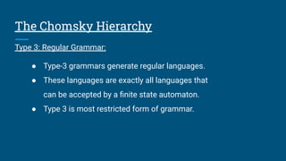 Theory of Computation Grammar Concepts and Problems | PDF