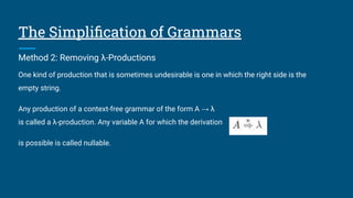 Theory of Computation FSM Grammar Minimisation and Normal Forms | PDF