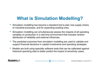 Optimizing Logistics Chains with Simulation Modelling | PDF