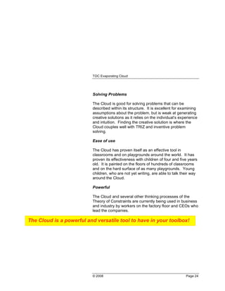 Toc evaporating cloud | PDF