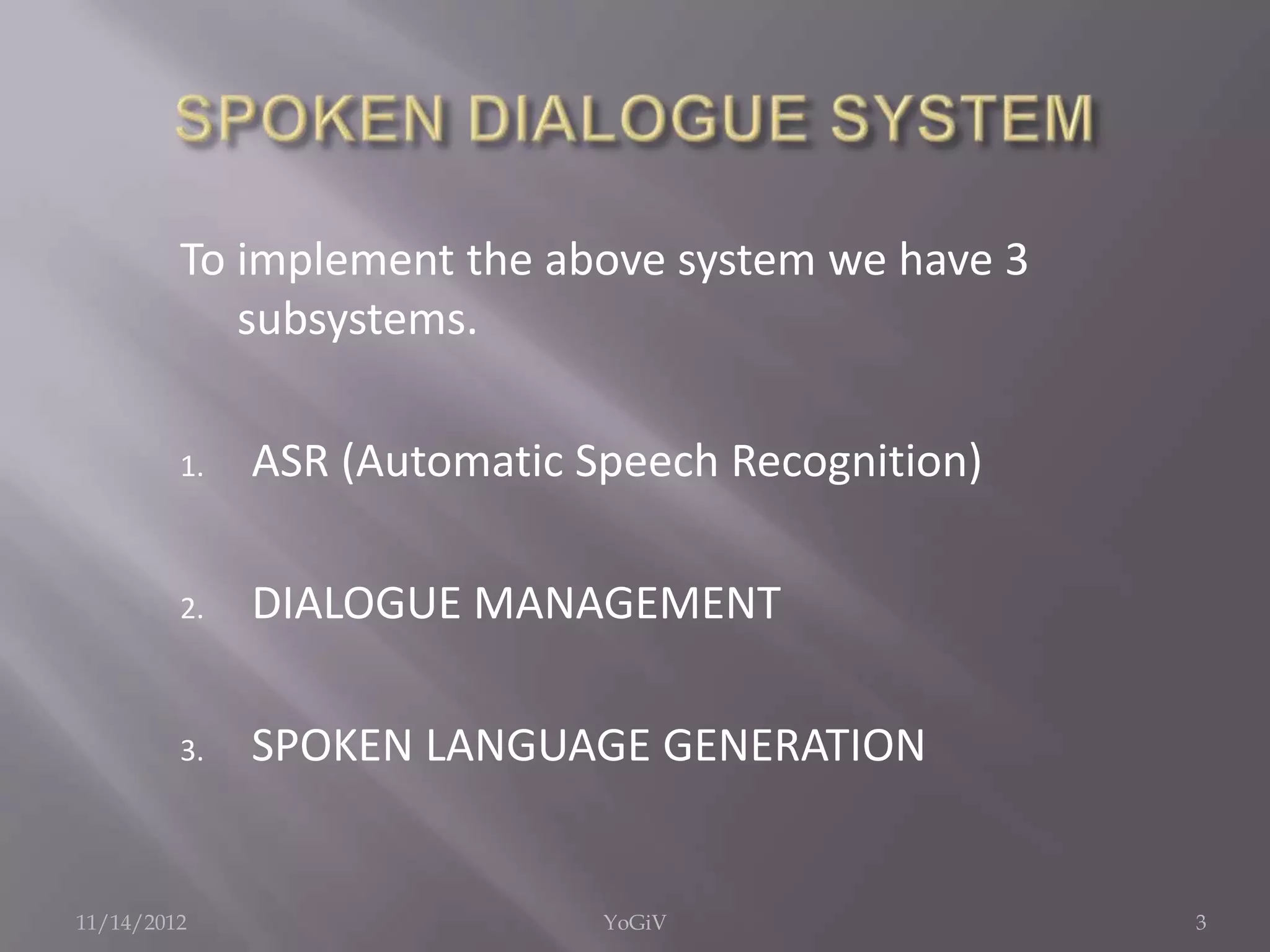 Automatic Speech Recognition | PPTX