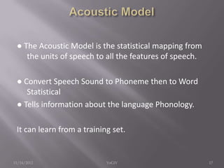 Automatic Speech Recognition | PPT