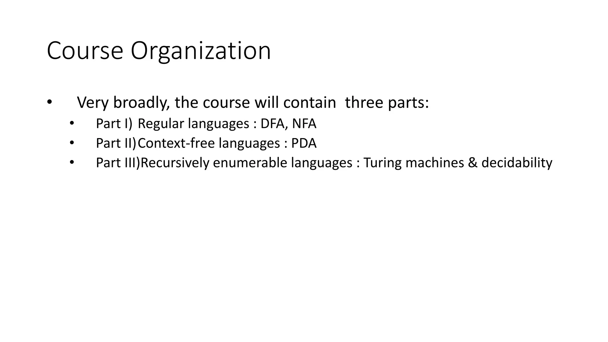 Toc Introductionpptx Programming Languages Computing