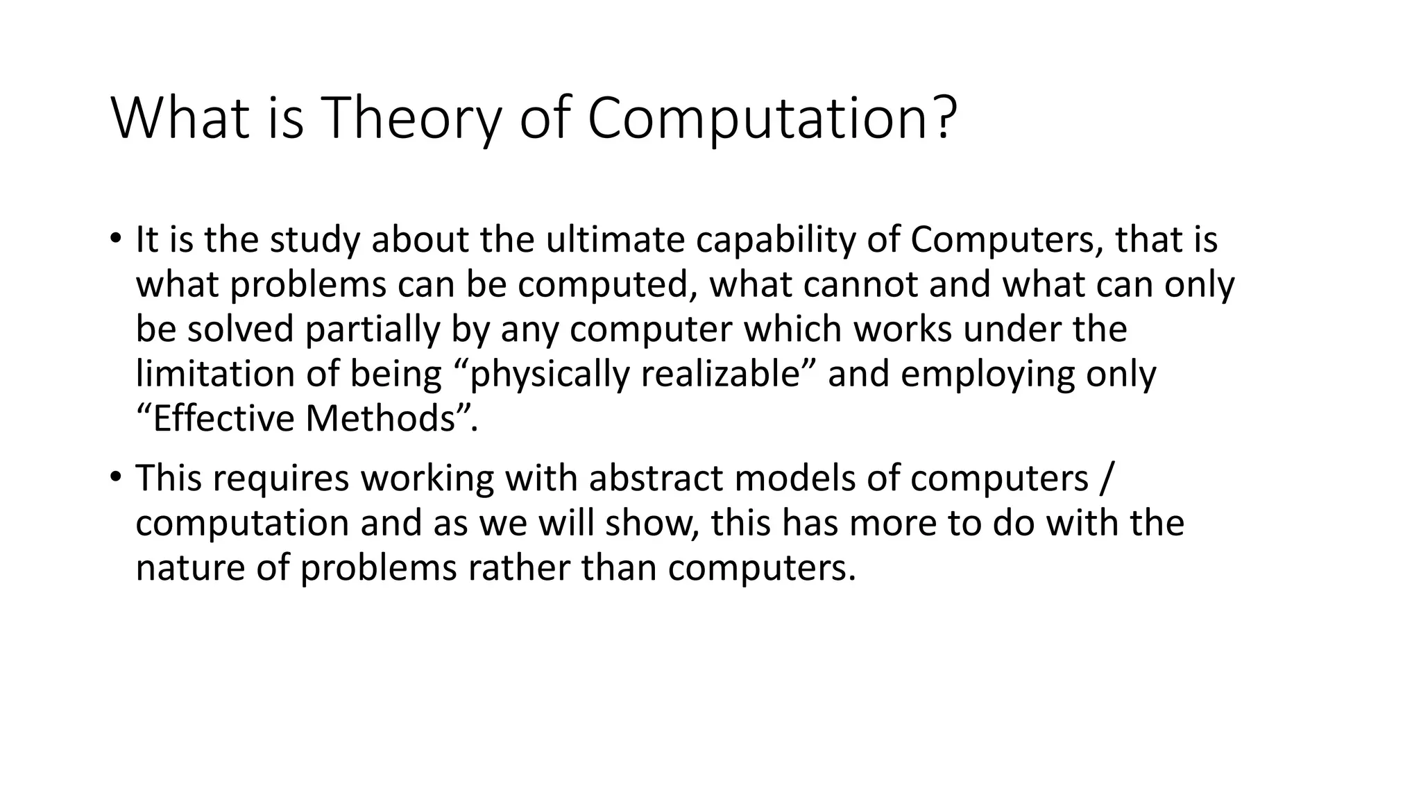 Toc Introductionpptx Programming Languages Computing