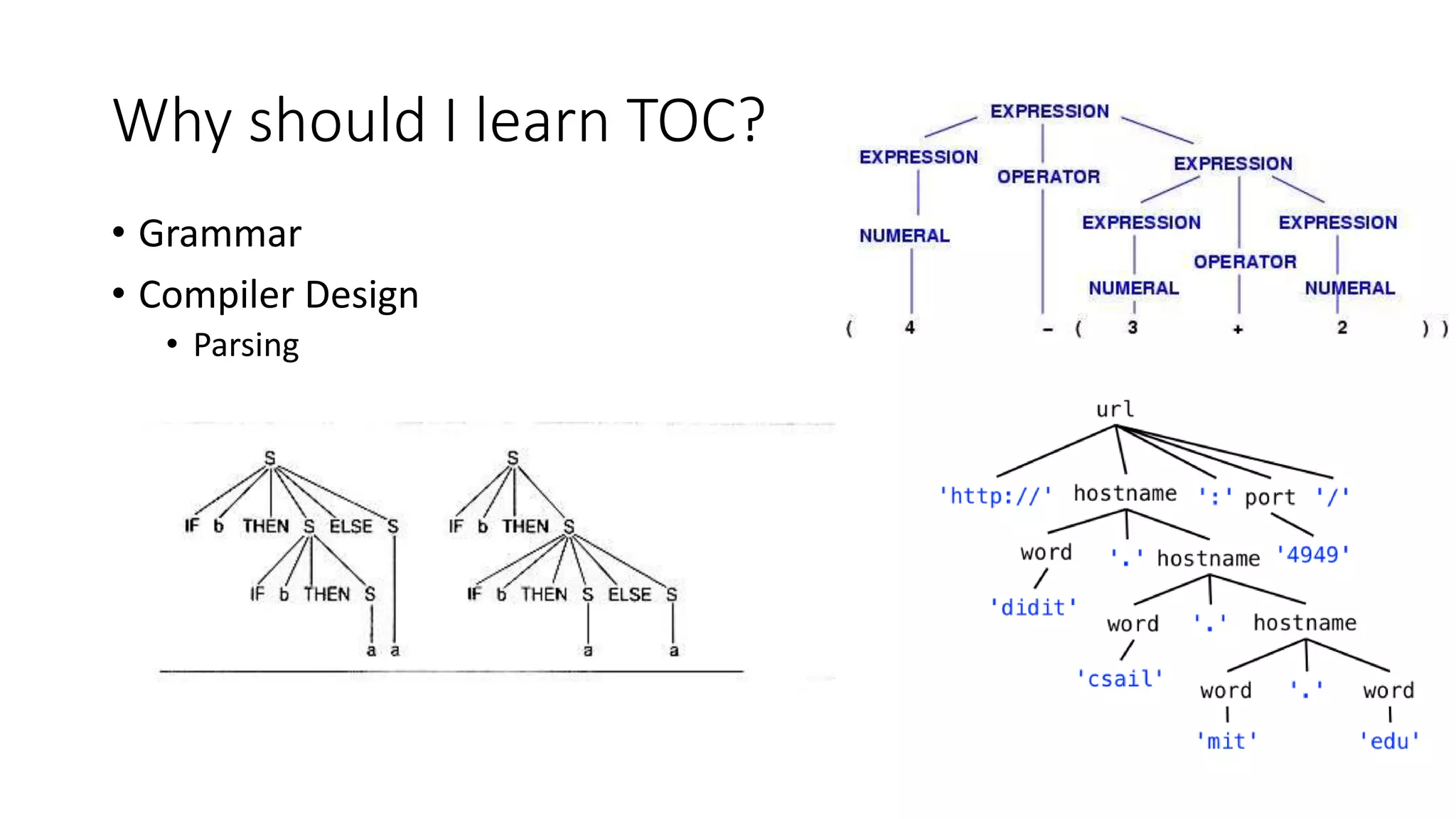 Toc Introductionpptx Programming Languages Computing