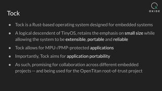 Tockilator: Deducing Tock execution flows from Ibex Verilator traces | PPT