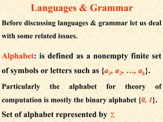 theory of computation lecture 02 | PPT