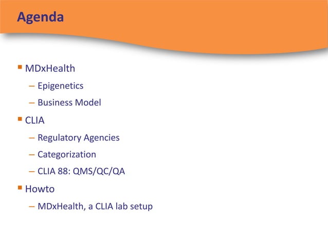 Setting Up a CLIA Lab | PPTX | Lung and Respiratory Health | Diseases ...