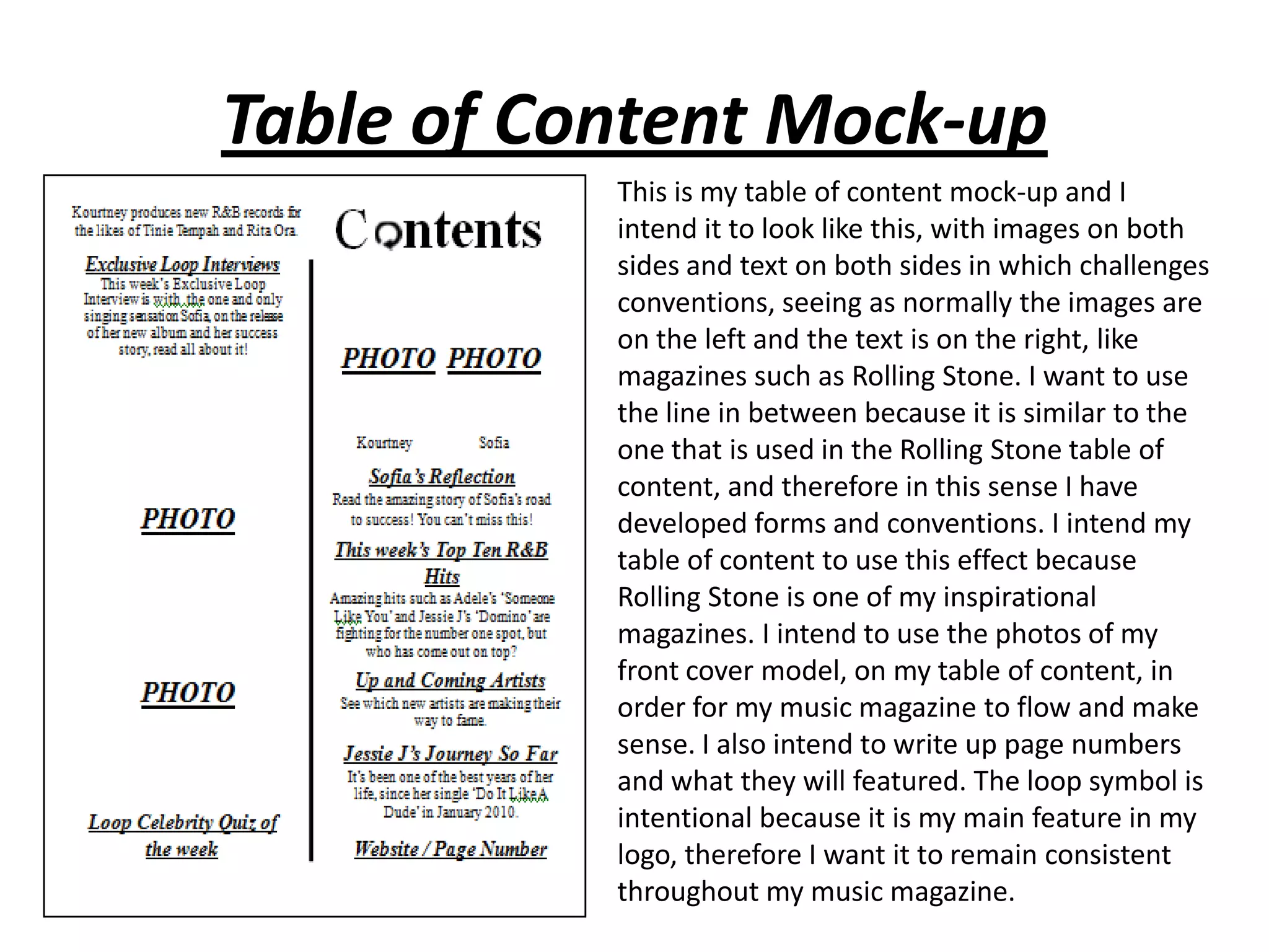 Table of Content Mock-up | PPTX