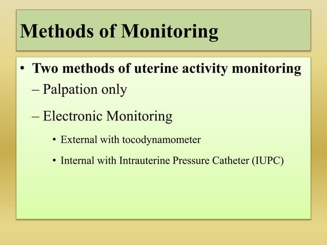 Tocodynamometer, cardiotocogram | PPT