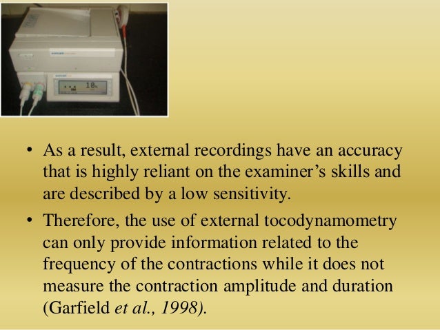 Tocodynamometer, cardiotocogram