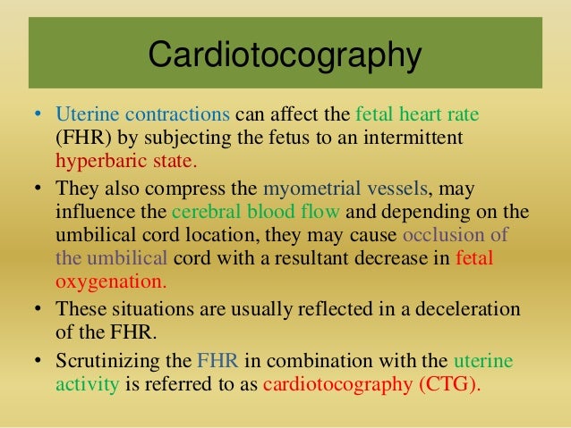 Tocodynamometer, cardiotocogram