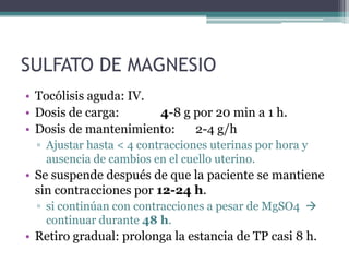 Tocolisis | PPTX