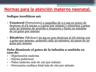 Tocolisis | PPTX