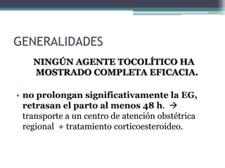 Tocolisis | PPTX